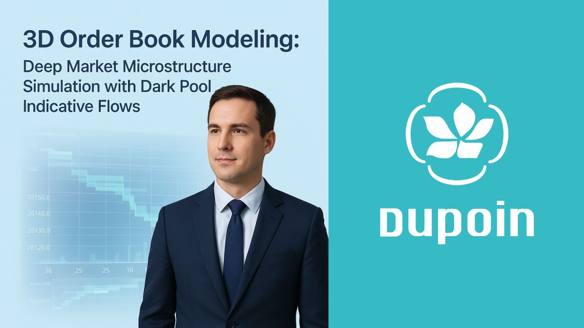 3D Order Book Modeling: Dark Pool Flow Simulation