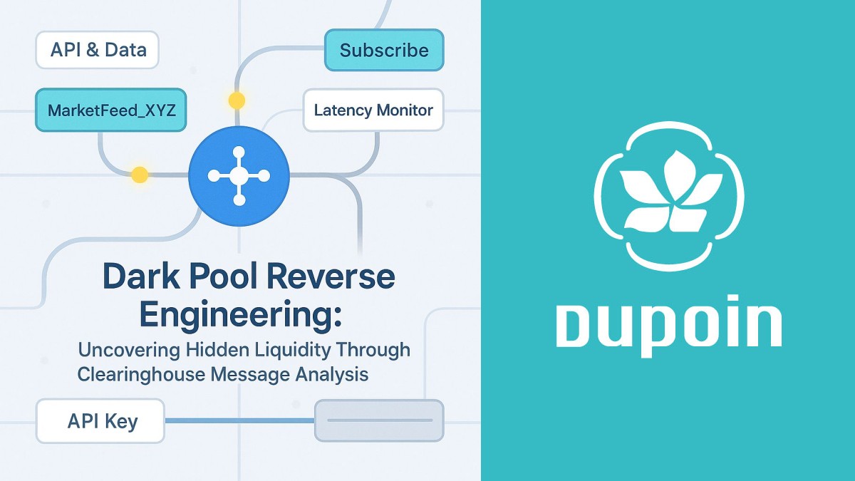 Dark Pool Reverse Engineering: Clearinghouse Message Analysis