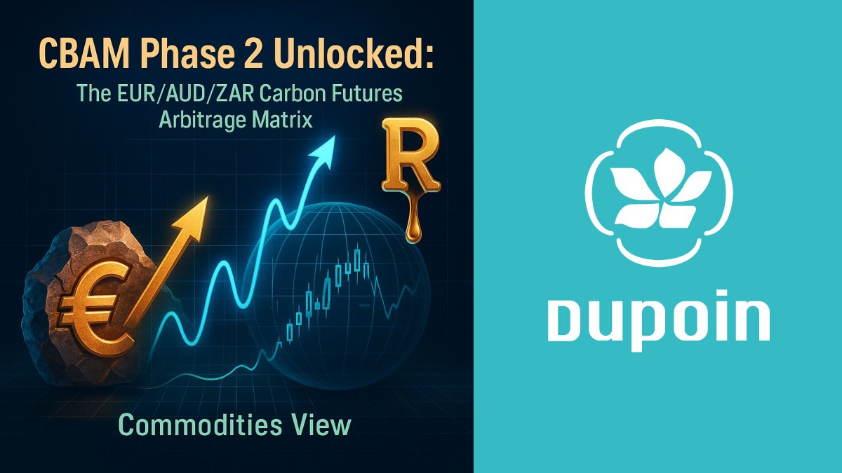 CBAM Phase 2: EUR/AUD/ZAR Carbon Arbitrage Matrix