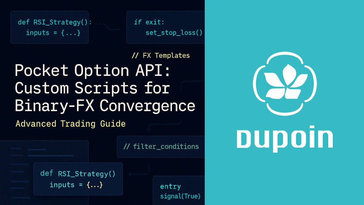 Pocket Option API: Custom Scripts for Binary-FX Convergence | Advanced ...
