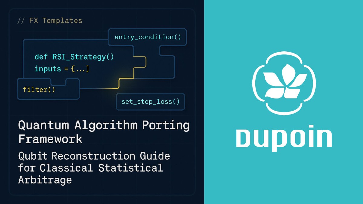 Quantum Statistical Arbitrage: Algorithm Porting Framework